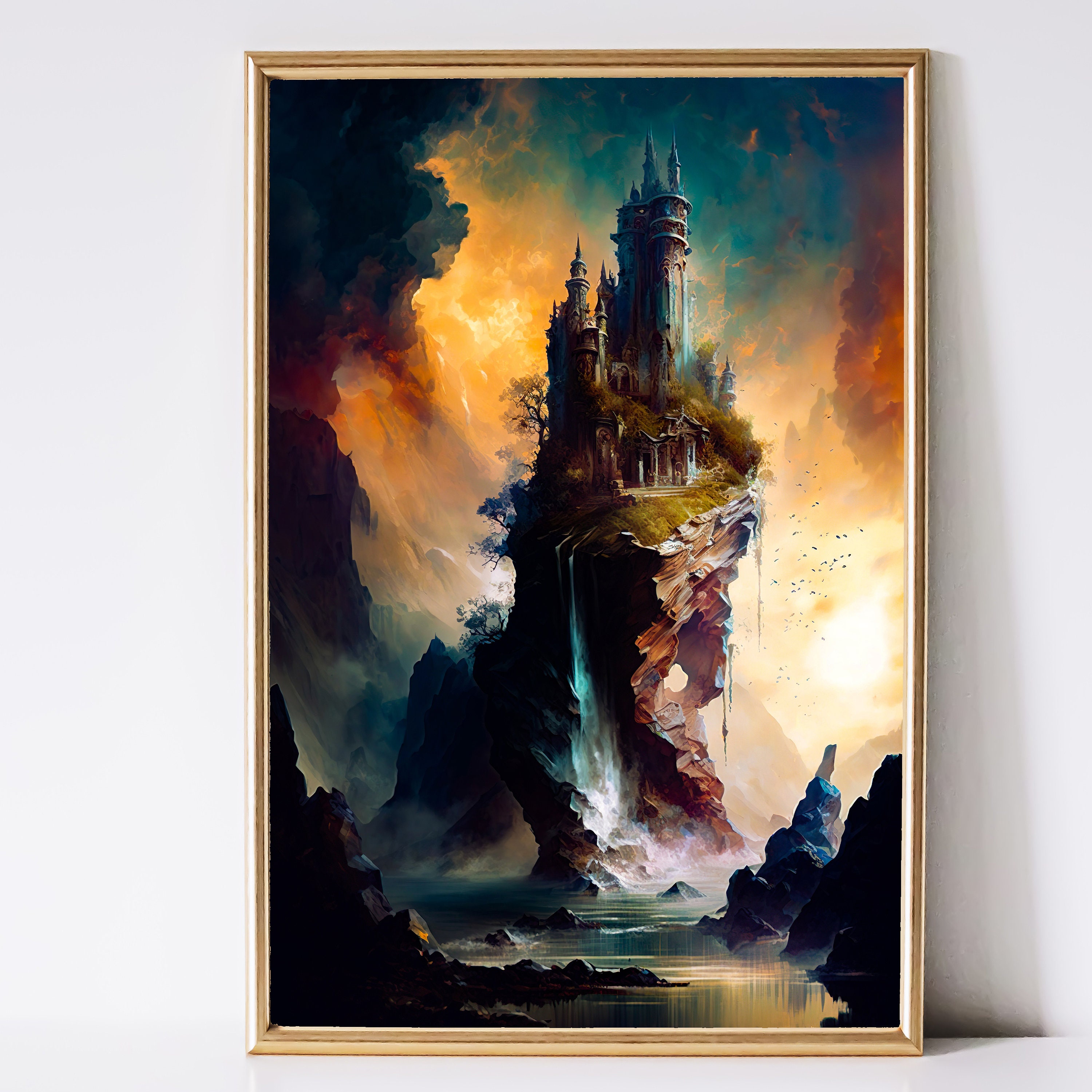 Castle Art Fantasy Art Mythical Art Magical Art Fantasy - Etsy