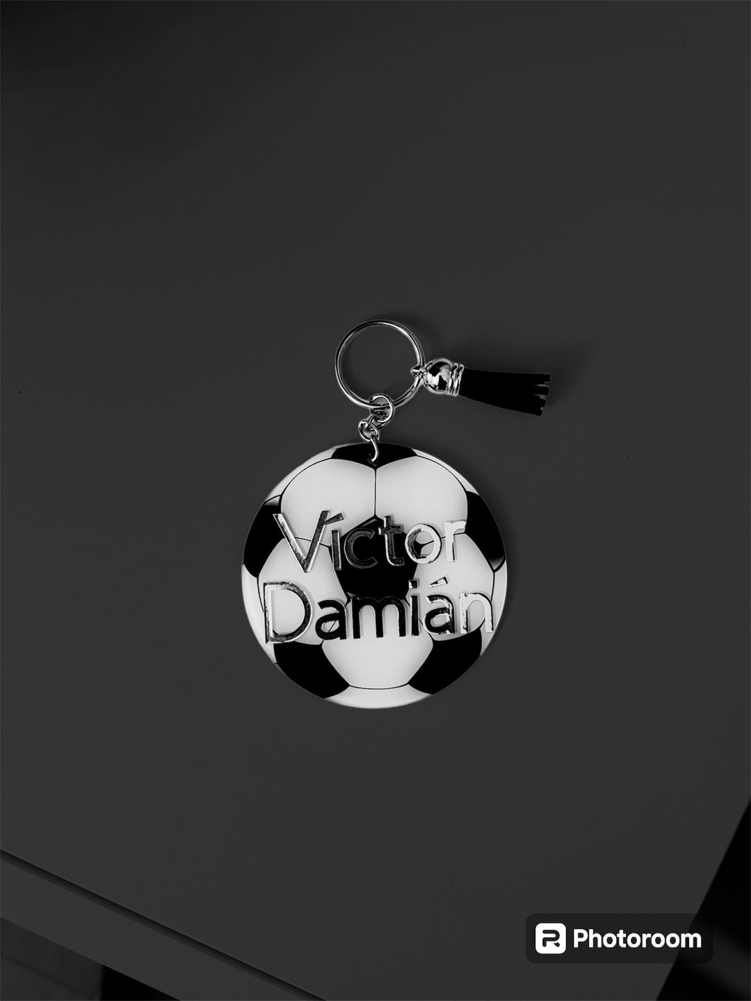 Soccer Name Tag Personalize Custom Sports Keychain Futbol Tag 3 Soccer ...