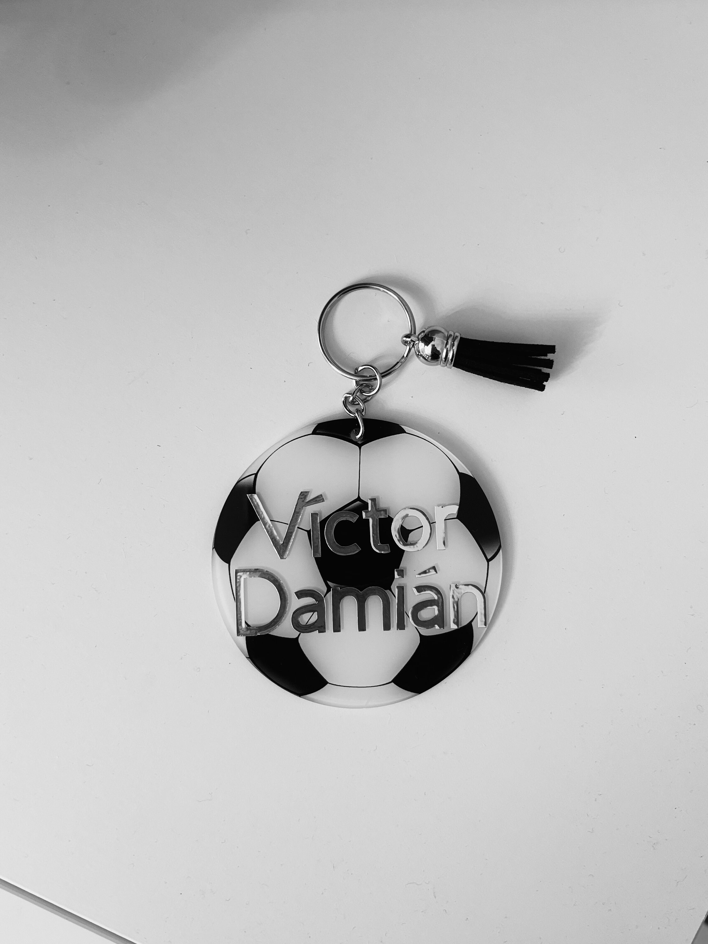 Soccer Name Tag Personalize Custom Sports Keychain Futbol Tag 3 Soccer ...