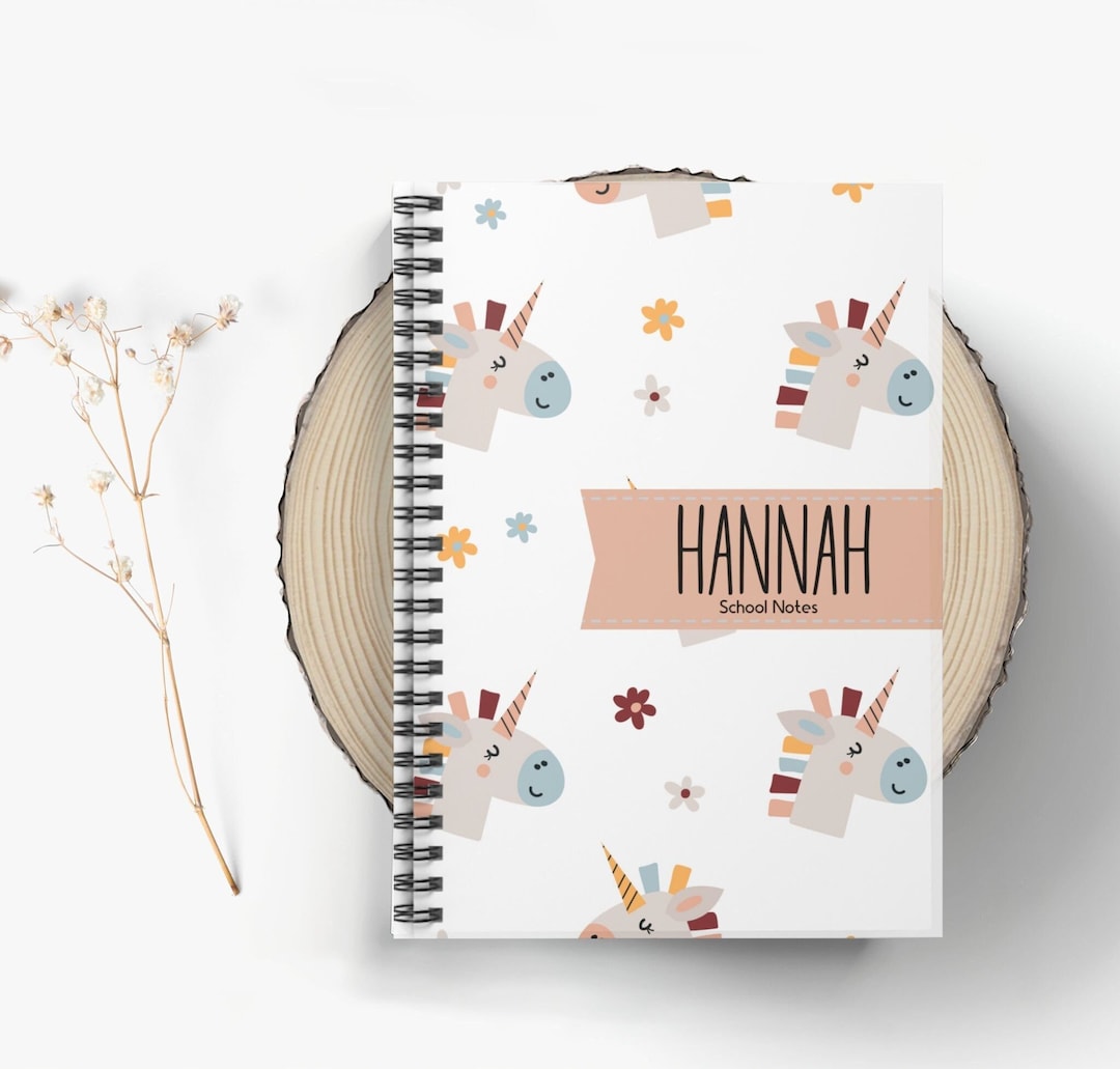 Personalized Spiral Notebook Back to School Notebook for Kids Gift ...
