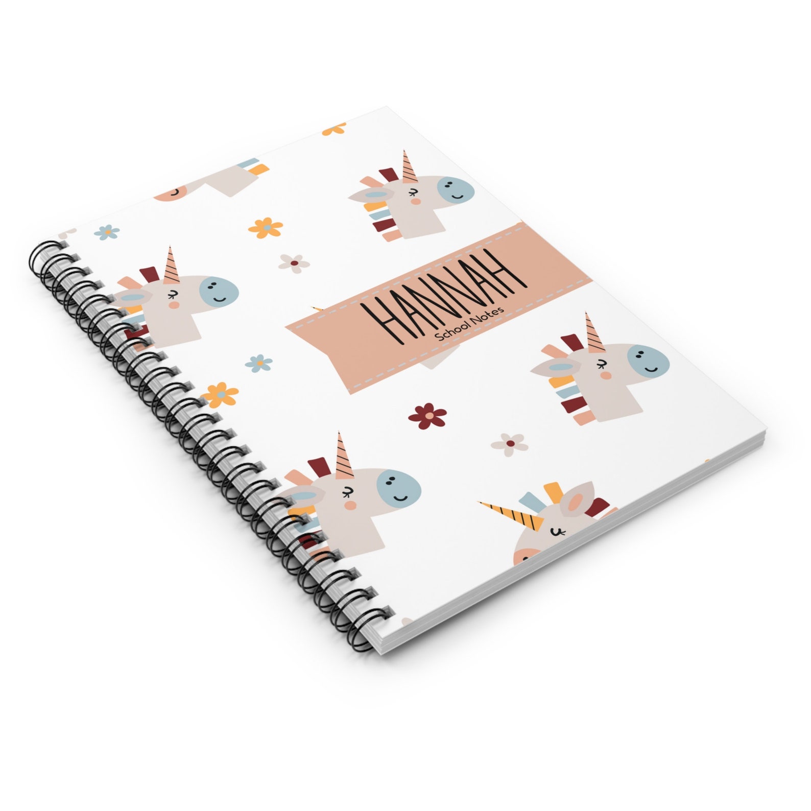 Personalized Spiral Notebook Back to School Notebook for Kids Gift ...