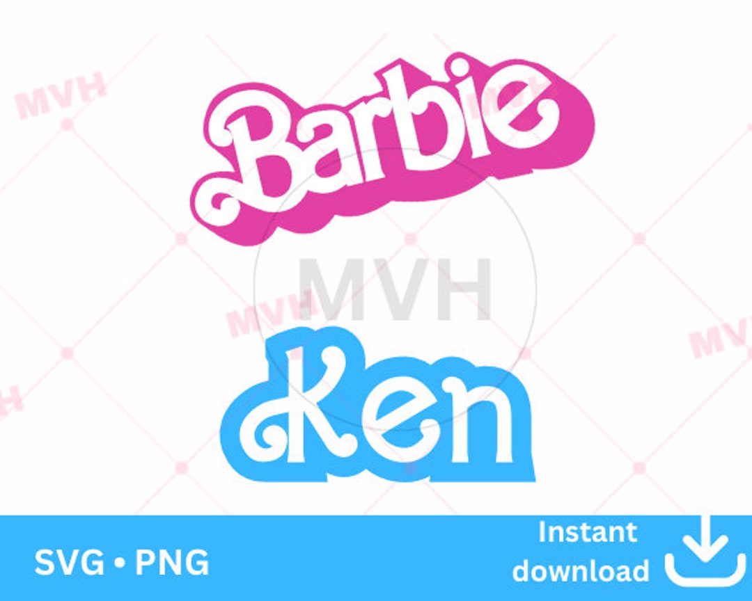 3D Barbi Logo and Ken Clipart Barb Logo Svg Ken Png for - Etsy Canada