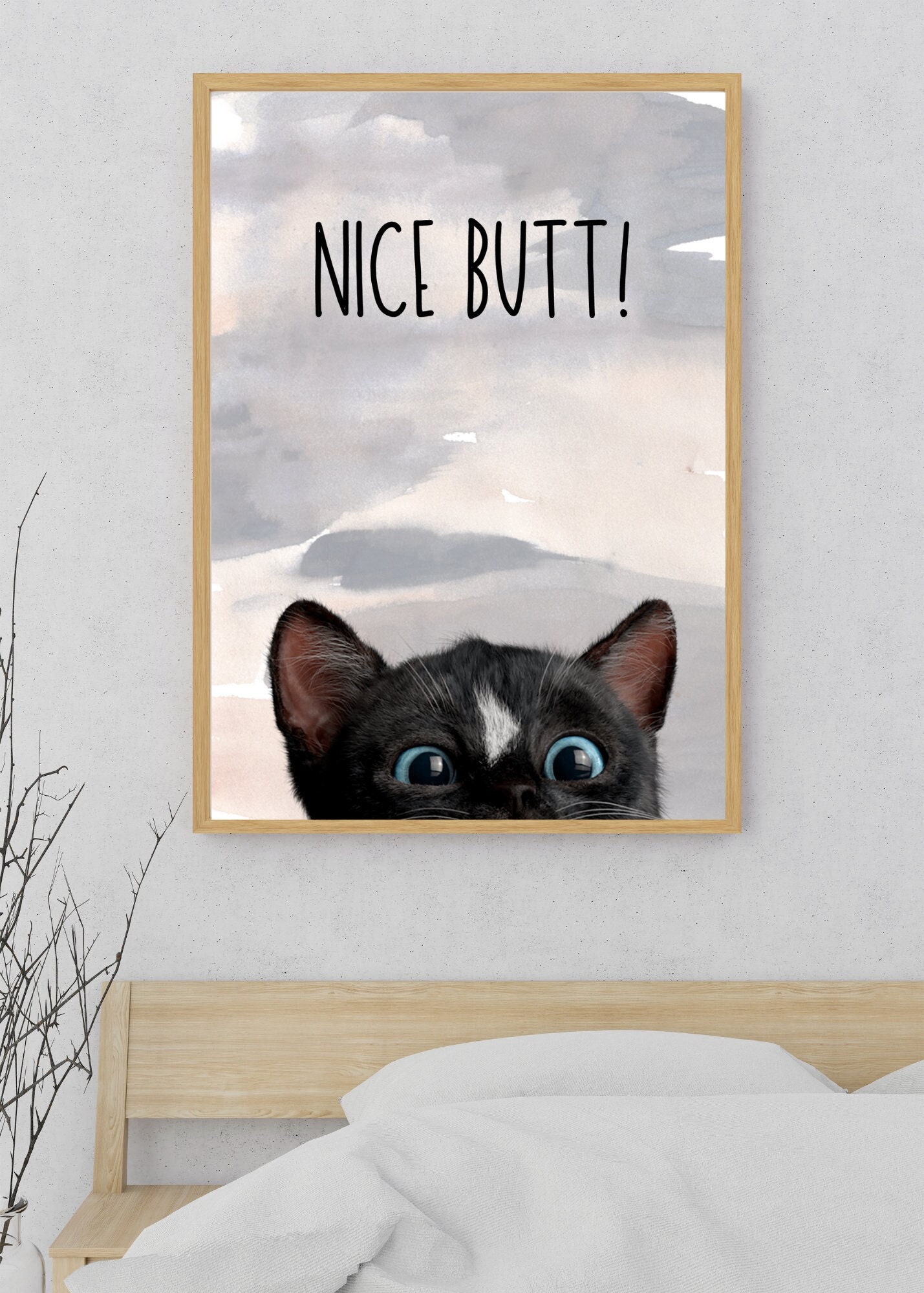 Funny Cat Wall Art Instant Print Digital Download Funny - Etsy