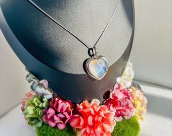 Moonstone Heart - Etsy
