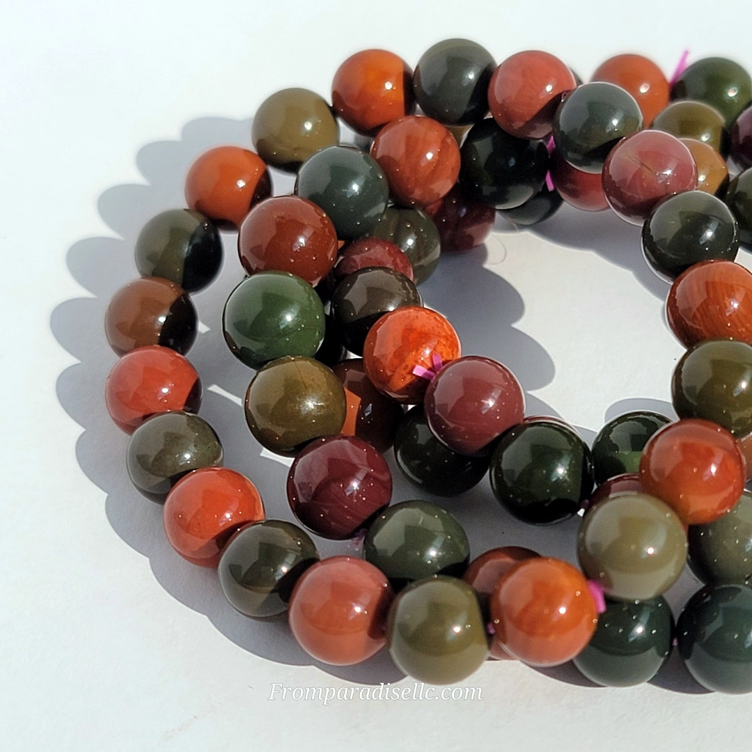 Alashan Agate Crystal Stretch Bracelet - Etsy