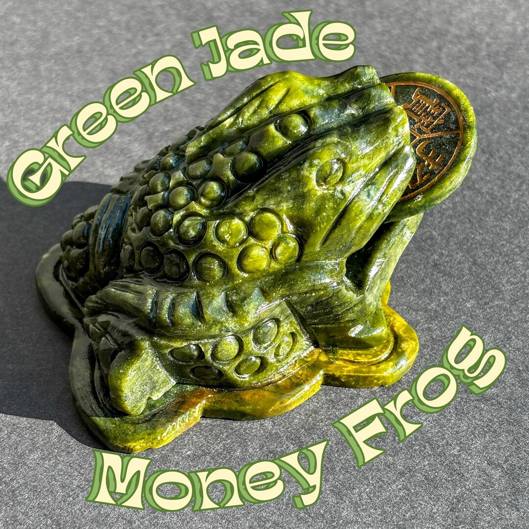 Money Frog Nephrite Green Jade Statue - Etsy