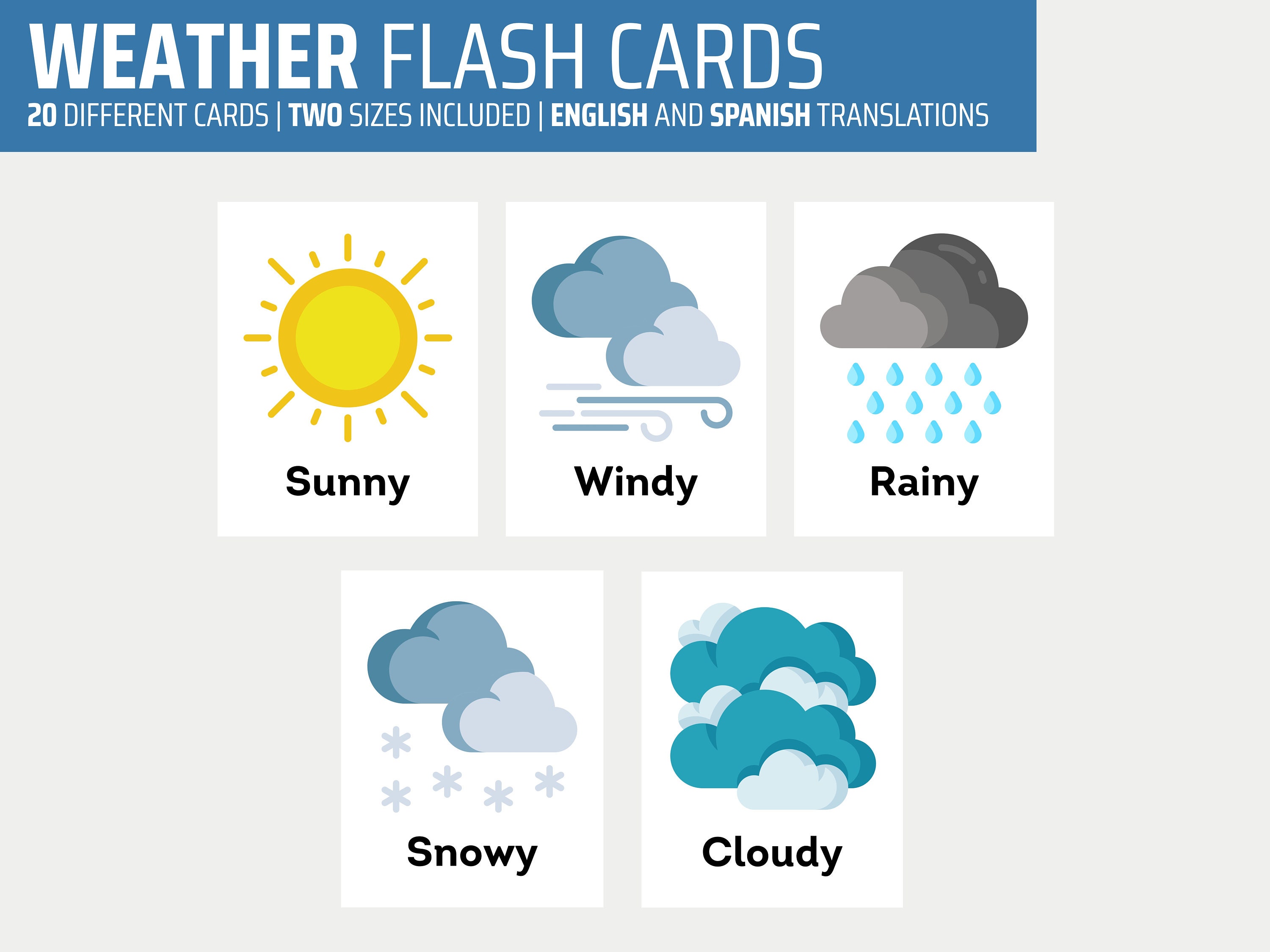 Snowy Flash Card