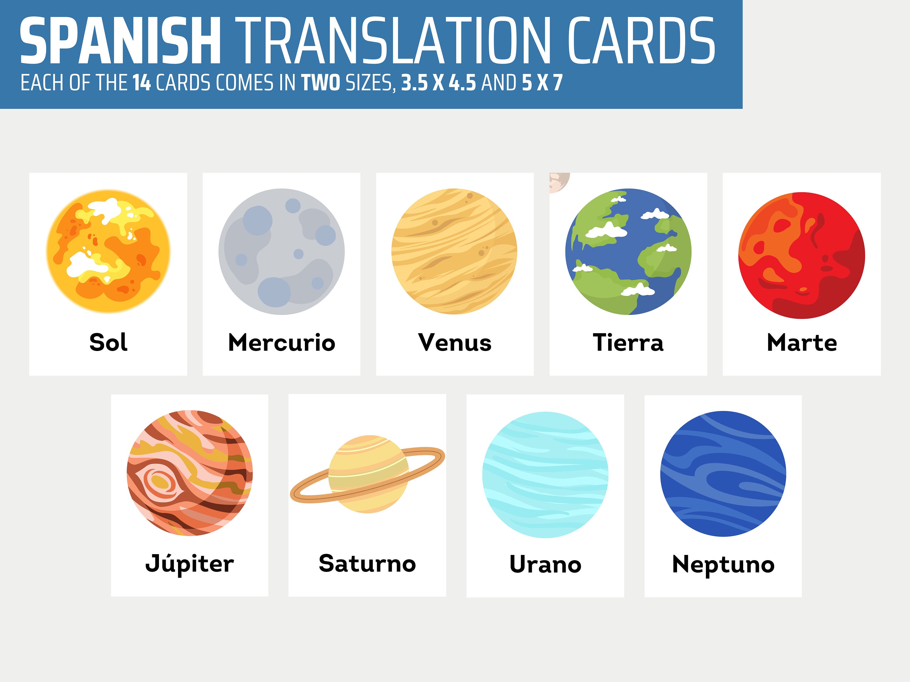 Solar System Mini Book Spanish