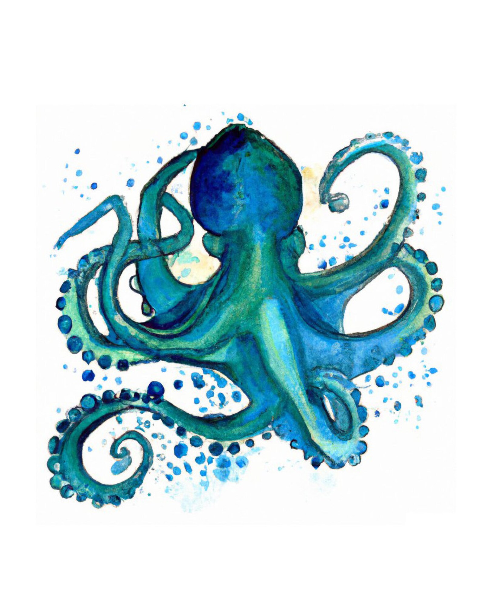 Octopus Printable - Etsy