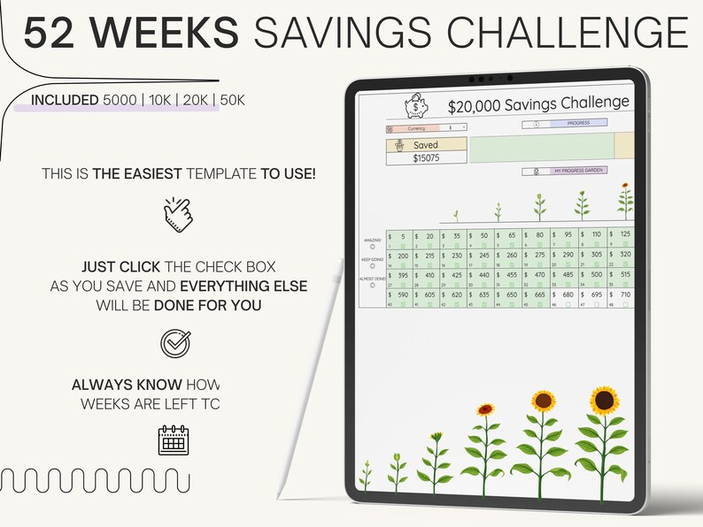 52 Week Savings Challenge • 10000 Savings Challenge • 50 000 Savings Challenge • 20000 Savings ...