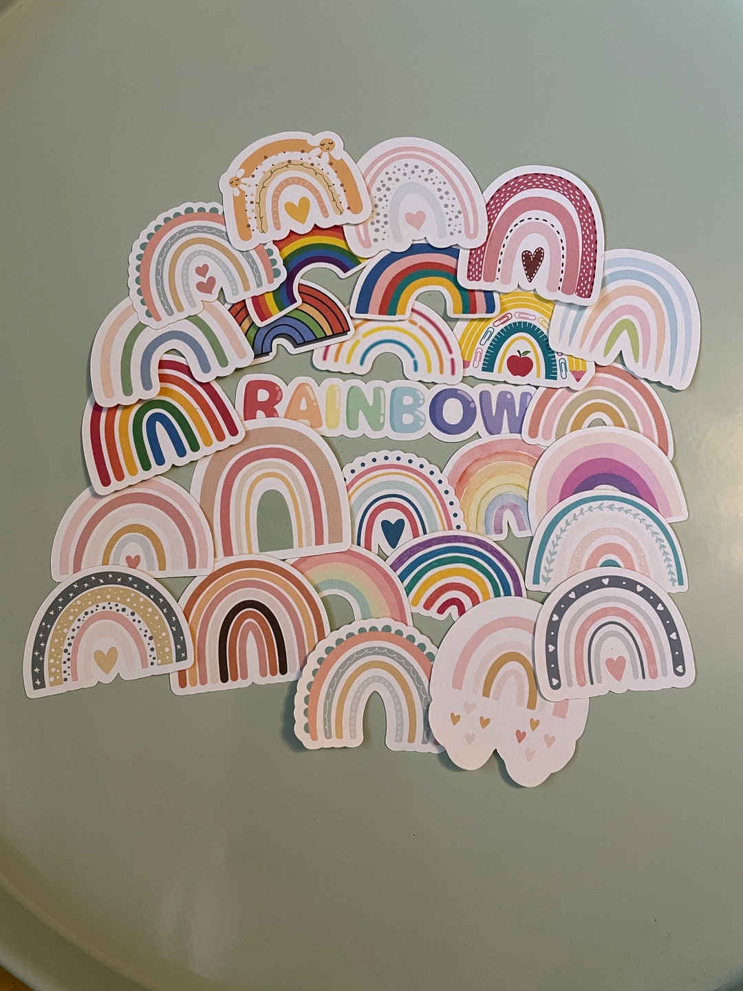 Rainbow Stickers, Rainbow Sticker Bundle, Bullet Journal Stickers ...