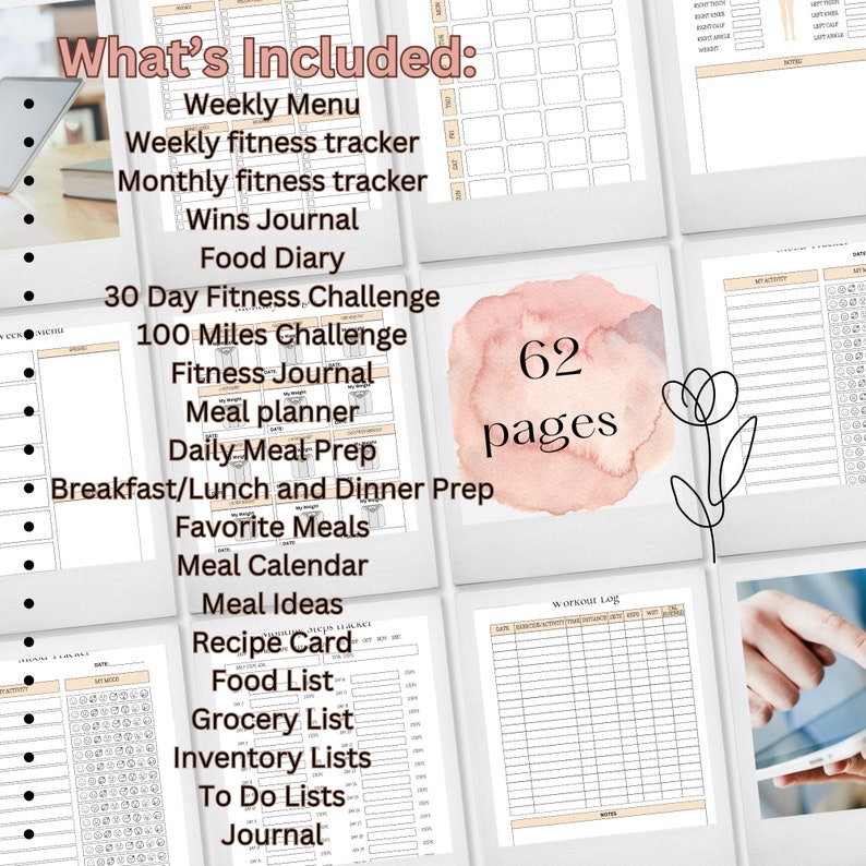 Fitness and Meal Planner, Weekly Meal Planner, Grocery List, Google ...