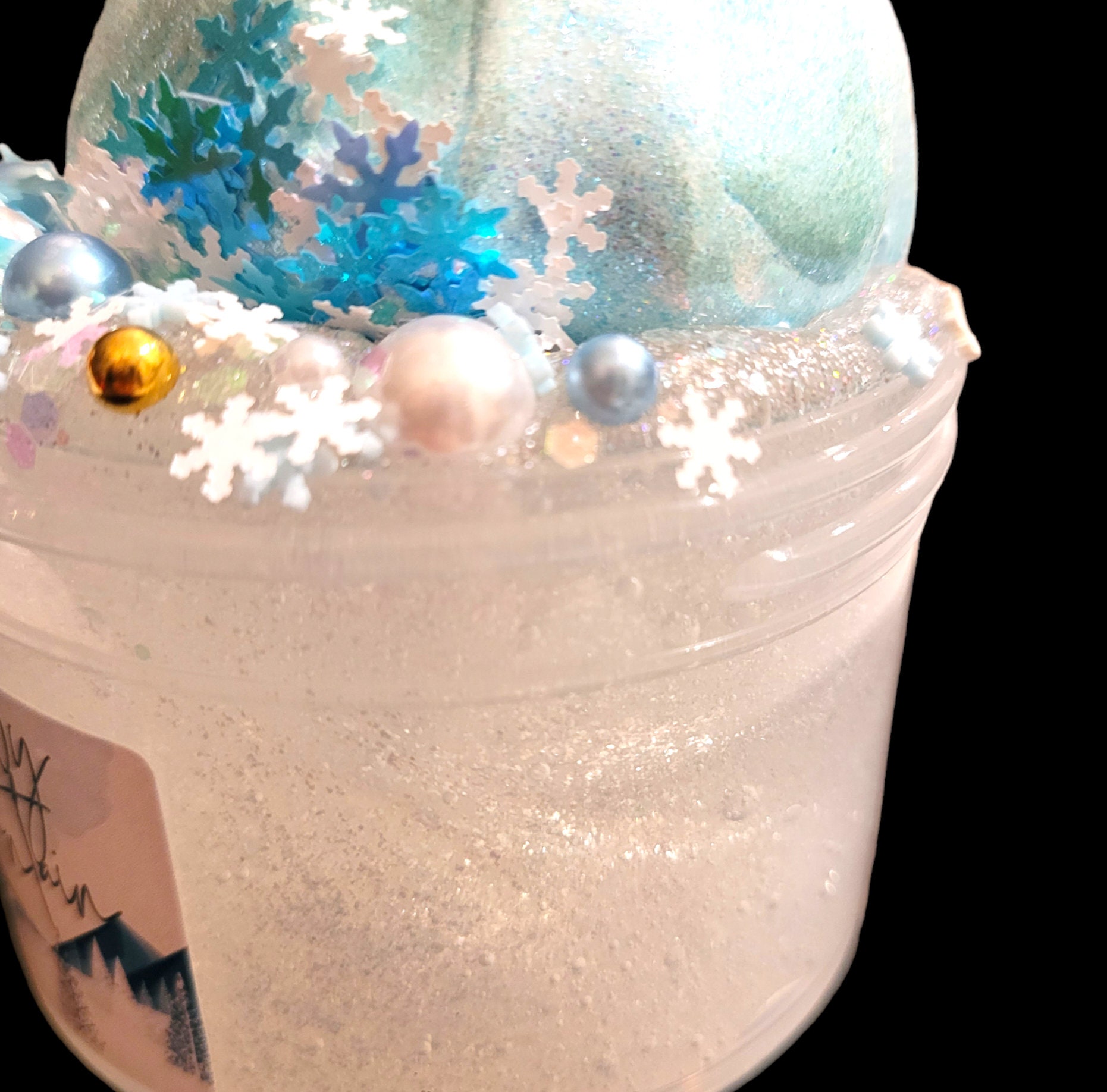 Snowy Mountain Clear, Clay, Jelly-butter Inflated Slime - Mountain Rain ...