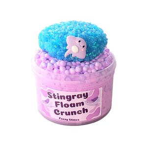 Stingray Manta Ray Floam Bingsu Crunch Slime - Lavender Scent - Etsy