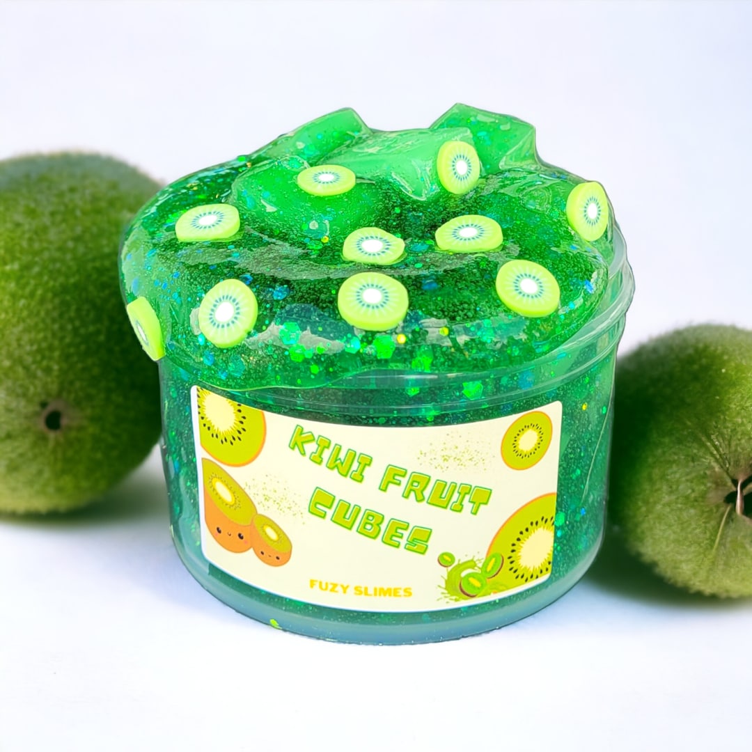 Kiwi Fruit Cubes Jelly Sponge Slime - Kiwi Scent - Etsy