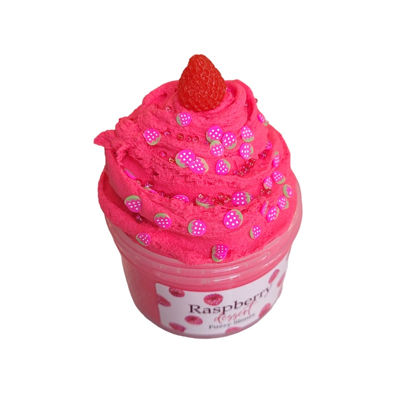 Raspberry Dessert Cloud Dough Slime- Raspberry Scented - Etsy