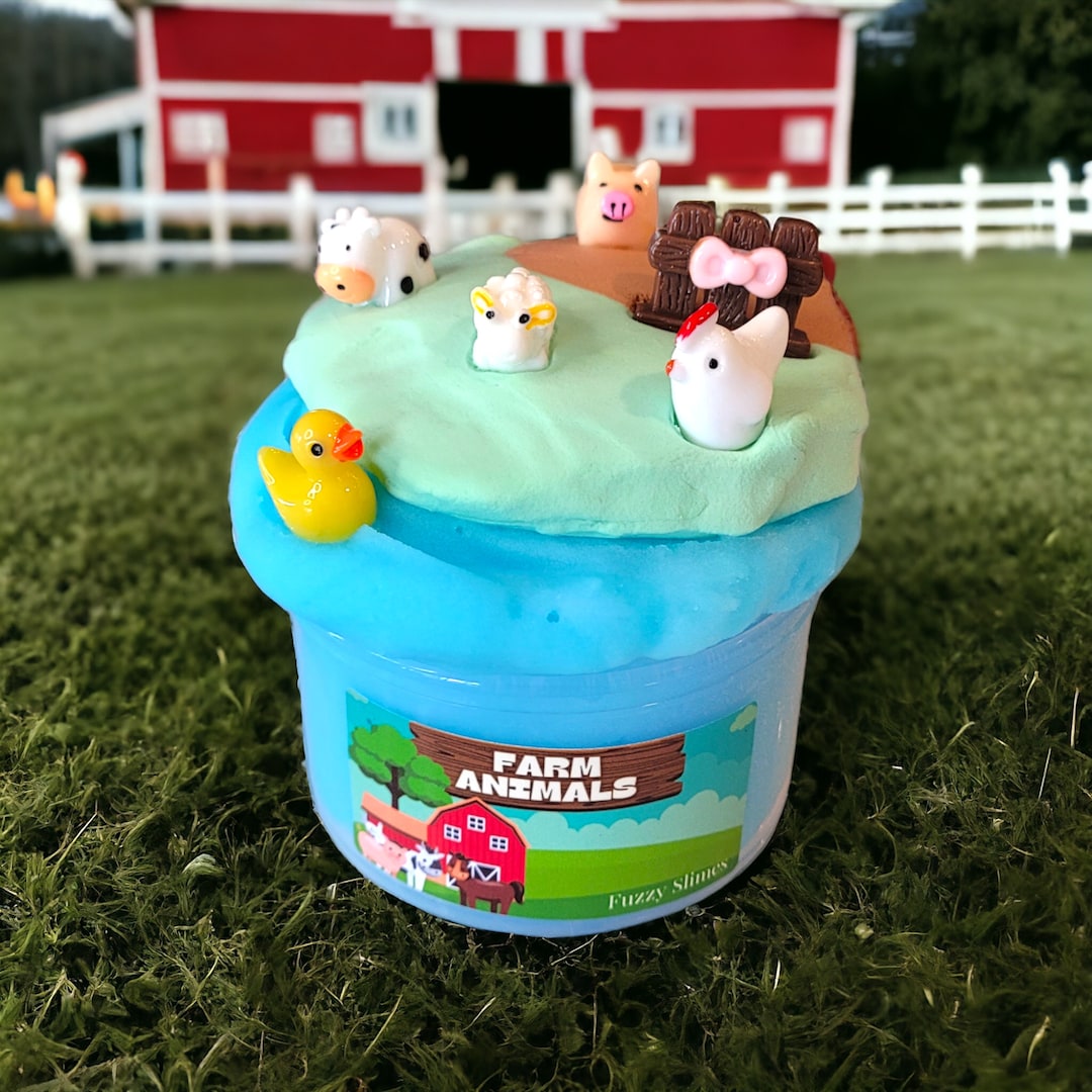 Farm Animals Icee Clay Diy Slime- Fruity Monkey Scent - Etsy