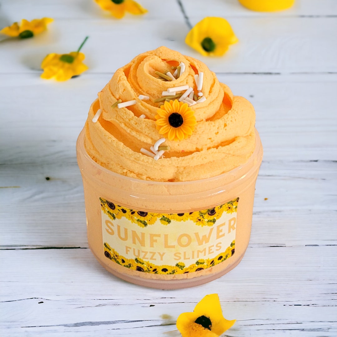 Sunflower Slime~ Cloud Dough~ Fuzzy Slimes~ Scented Sunflower - Etsy