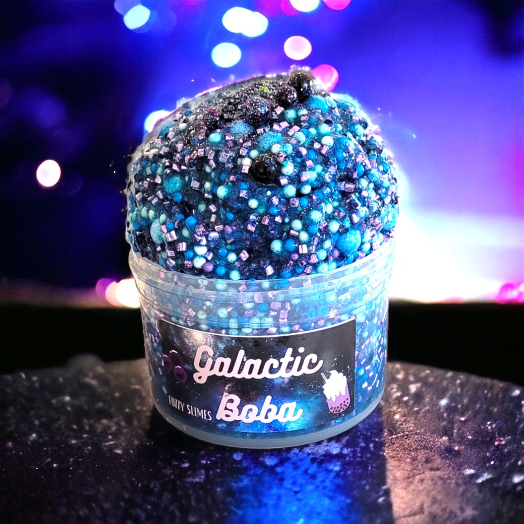 Galaxy, Boba, Bingsu, Floam Slime - Green Apple Scent - Etsy