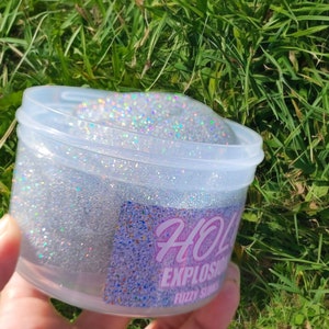 Holo Explosion Holographic Clear Slime ~ Fuzzy Slimes ~ Unscented - Etsy
