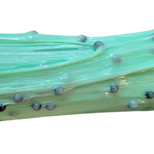 Matcha Boba Slime, Thick and Glossy, Clear, Boba Beads ~ Fuzzy Slimes ...