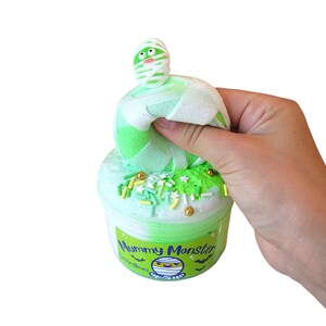Mummy Monster Snow Butter Diy Clay Slime, Fuzzy Slimes, Green Apple ...