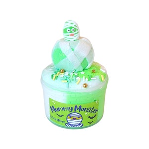 Mummy Monster Snow Butter Diy Clay Slime, Fuzzy Slimes, Green Apple ...