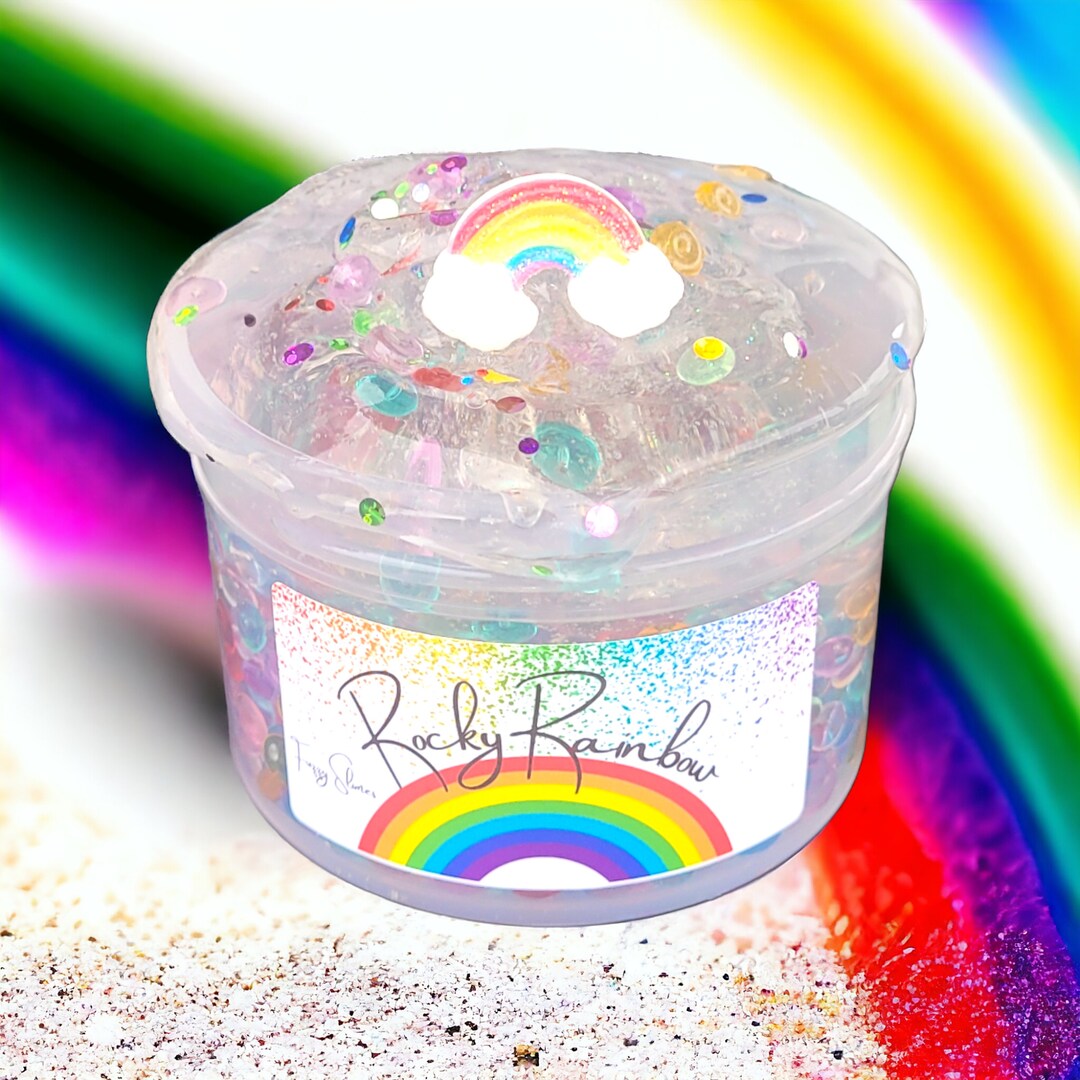 Rocky Rainbow Clear Fishbowl Bead - Lightly Scented Rock Candy - Etsy