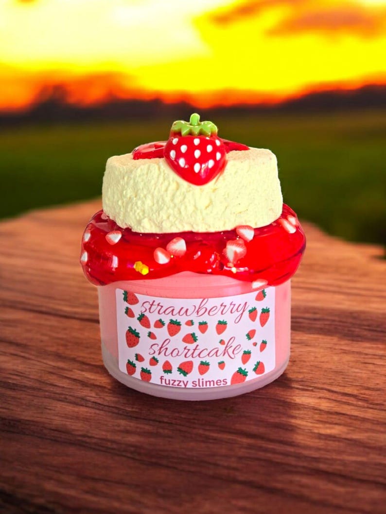 Strawberry Shortcake Slime Cloud Dough Diy Clay Scented Strawberry ...