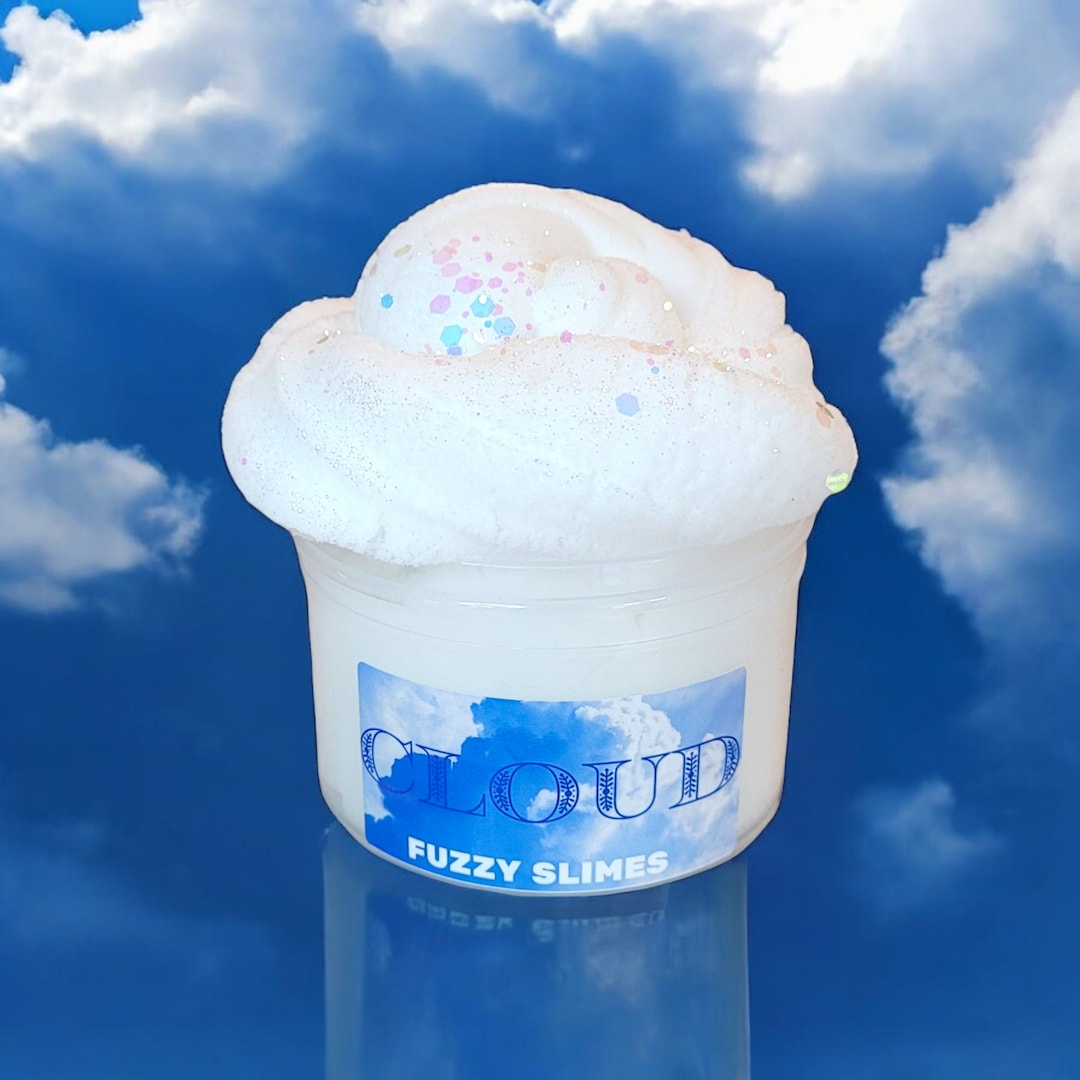 Cloud White Slime, Fuzzy Slimes, Fresh Scent - Etsy