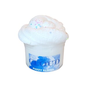 Cloud White Slime, Fuzzy Slimes, Fresh Scent - Etsy