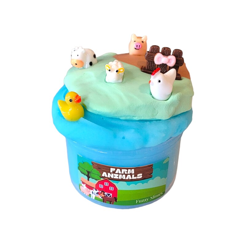 Farm Animals Icee Clay Diy Slime- Fruity Monkey Scent - Etsy