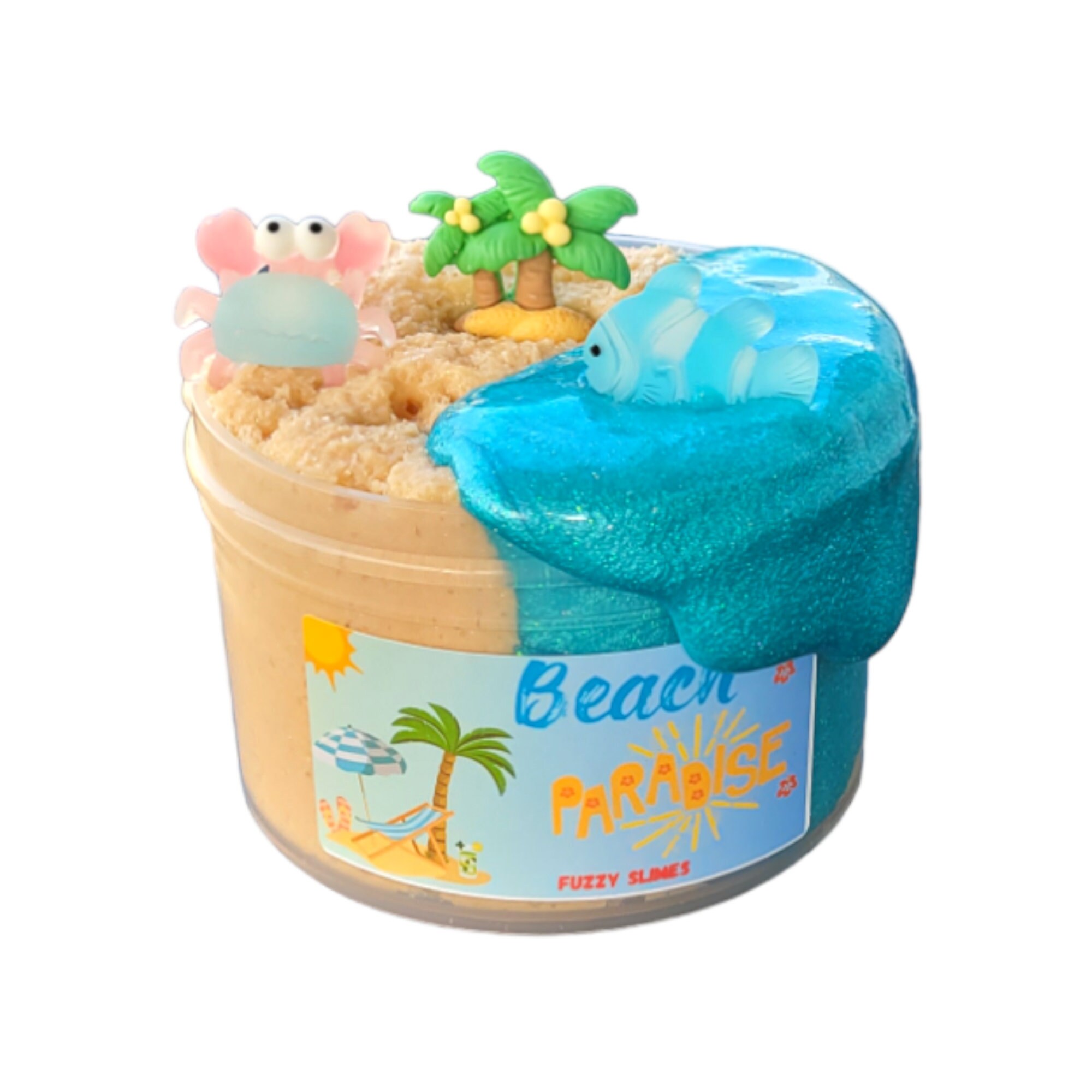 Beach Paradise Snow Fizz Slime, Pina Colada Scent - Etsy