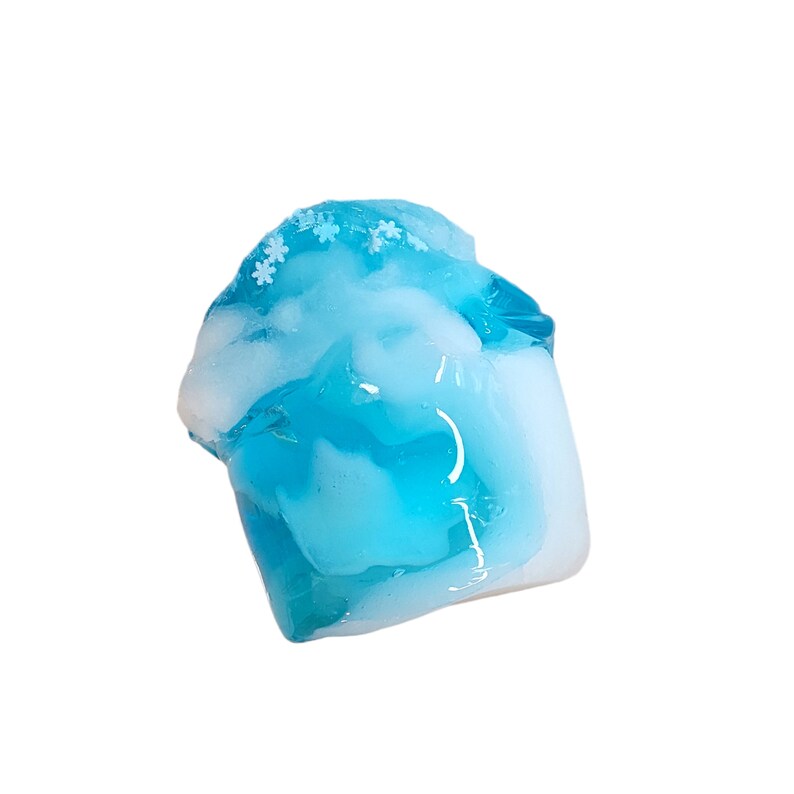 Brain Freeze Iccee Clear Slime ~ Fuzzy Slimes ~ Blue Raspberry Scent - Etsy