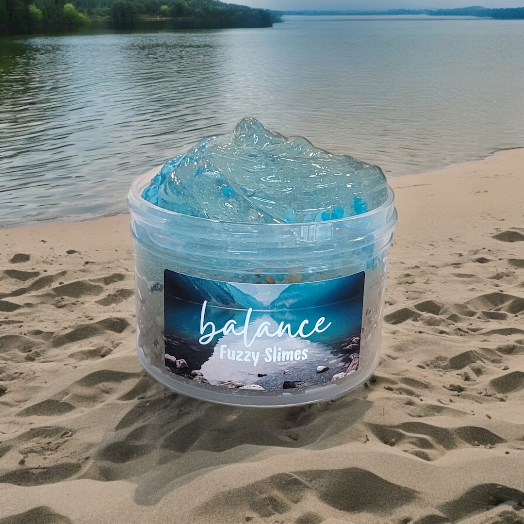 Balance Pebble Rocks Clear Slime ~fuzzy Slimes~ Unscented - Etsy