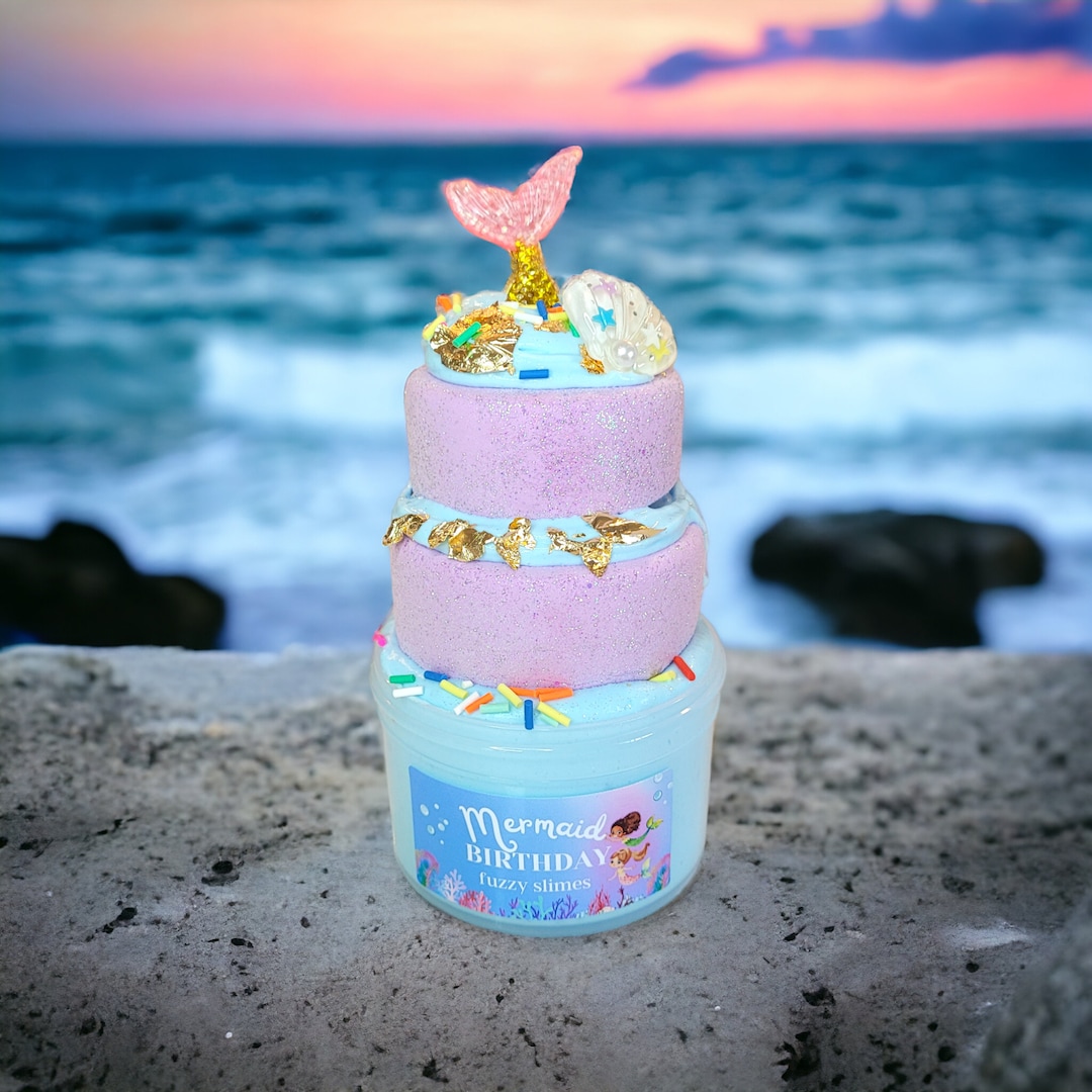 Mermaid Birthday Butter Diy Slime- Cake Scent - Etsy