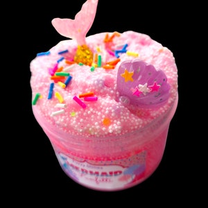 Mermaid Funfetti Micro Foam Bead Slime - Cake Scent - Etsy