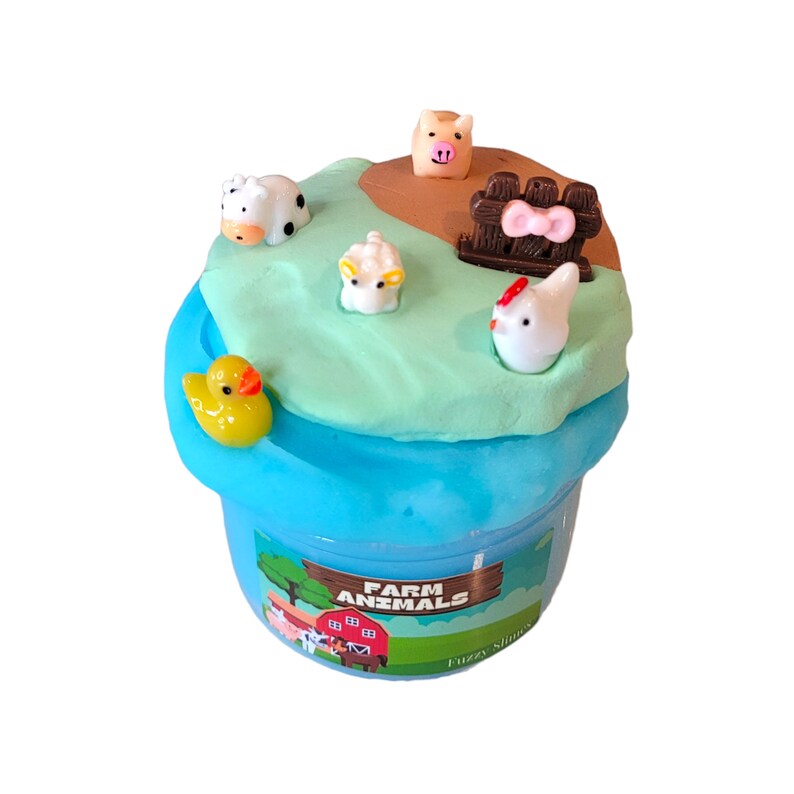 Farm Animals Icee Clay Diy Slime- Fruity Monkey Scent - Etsy