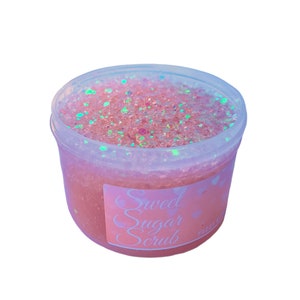 Sweet Sugar Scrub Crunchy Slime - Pink Sugar Scent - Etsy