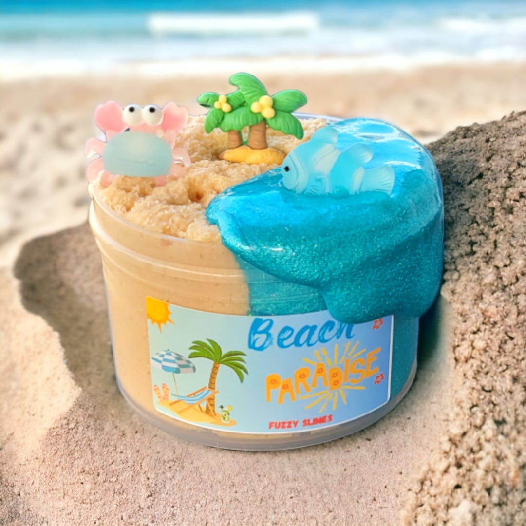 Beach Paradise Snow Fizz Slime, Pina Colada Scent - Etsy