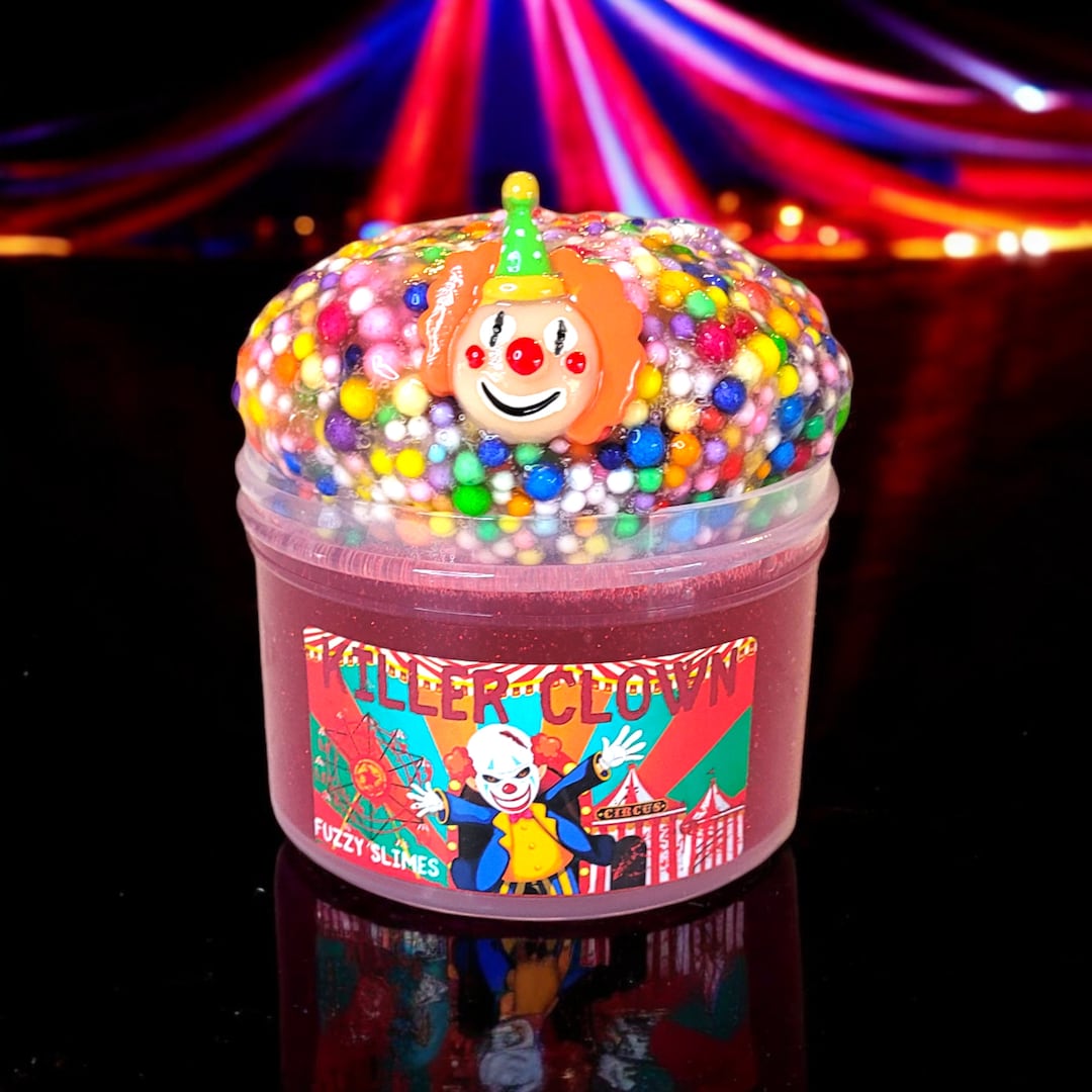 Killer Clown Clear Floam Slime - Cherry Scent - Etsy