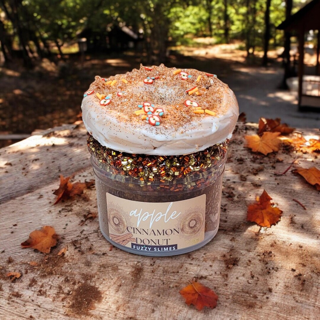 Apple Cinnamon Donut Bingsu, Clay Diy Slime, Fuzzy Slimes, Autumn and ...