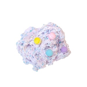 Sweet Macaroon- Bingsu Cloud Clay Slime -unique Texture- Fuzzy Slimes ...