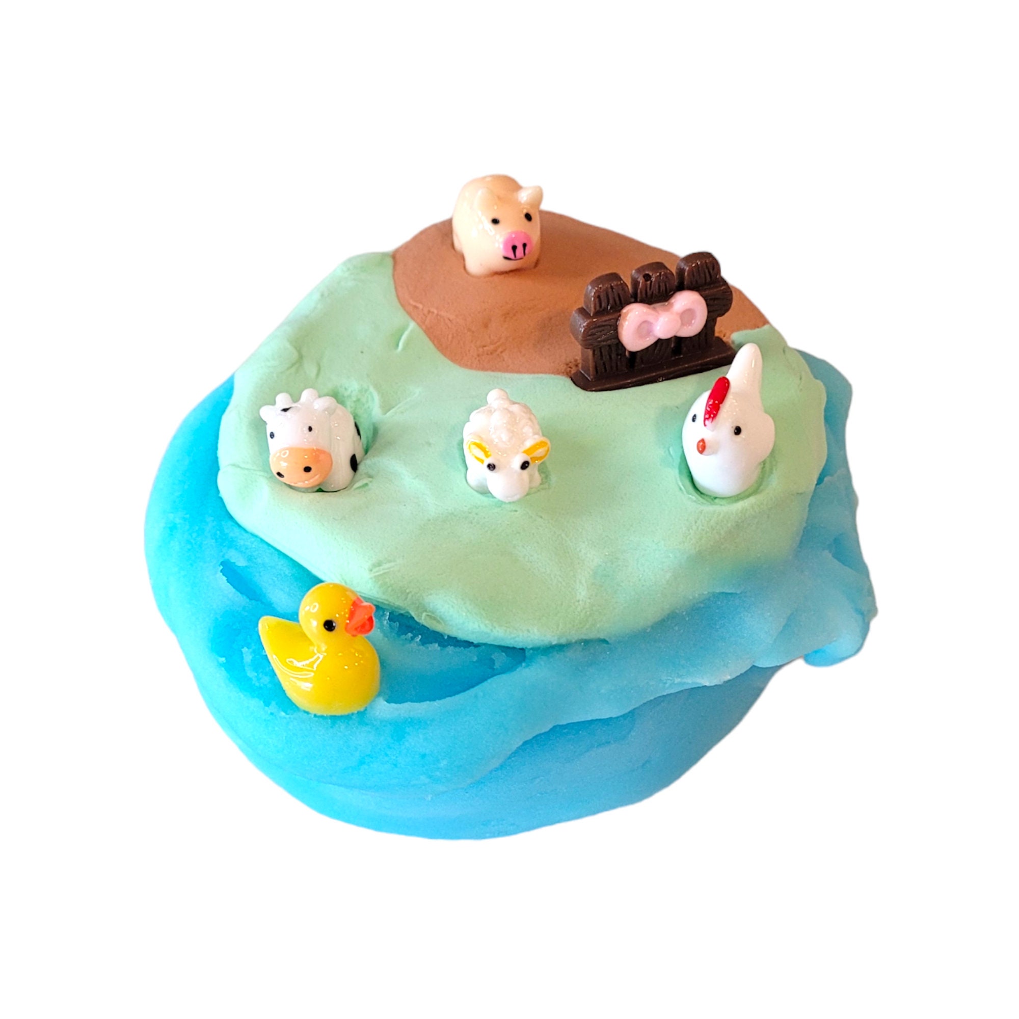 Farm Animals Icee Clay Diy Slime- Fruity Monkey Scent - Etsy