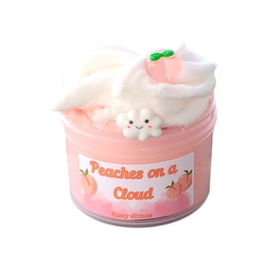 Peaches on a Cloud Slime -peach Scent - Etsy