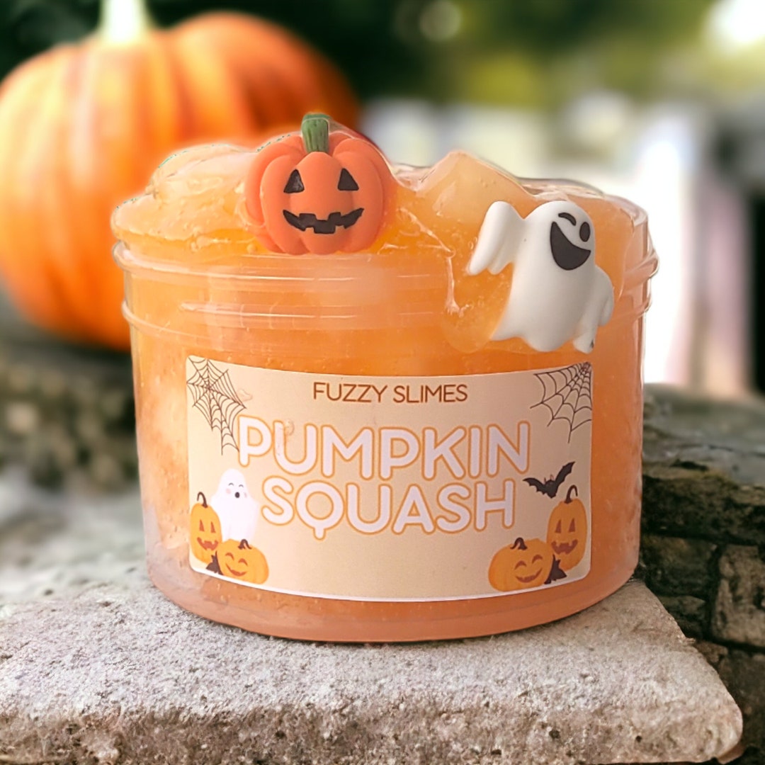 Pumpkin Squash Jelly Cube Water Slime- Candy Corn Scented - Etsy