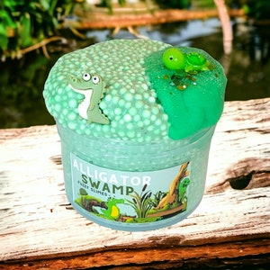 Alligator Swamp Floam Slime Icee - Green Apple Scent - Etsy