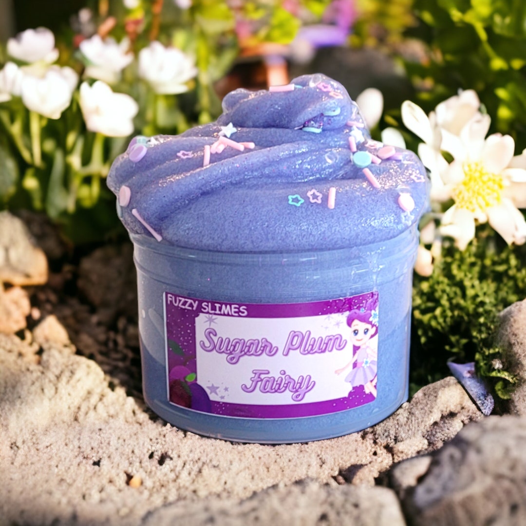 Purple Plum Jelly Slime ~ Fuzzy Slimes ~ Pink Sugar Scent - Etsy