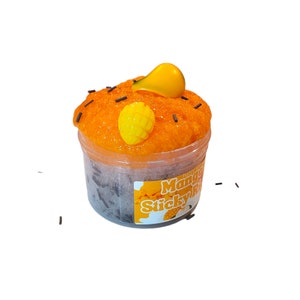 Mango Sticky Rice Soft Snow Slime, Fuzzy Slimes, Mango Scent - Etsy