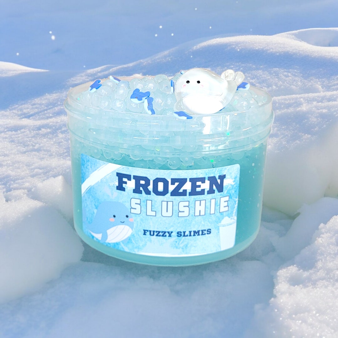 Frozen Slushie Slime ~ Fuzzy Slimes~ Blue Raspberry Scent - Etsy